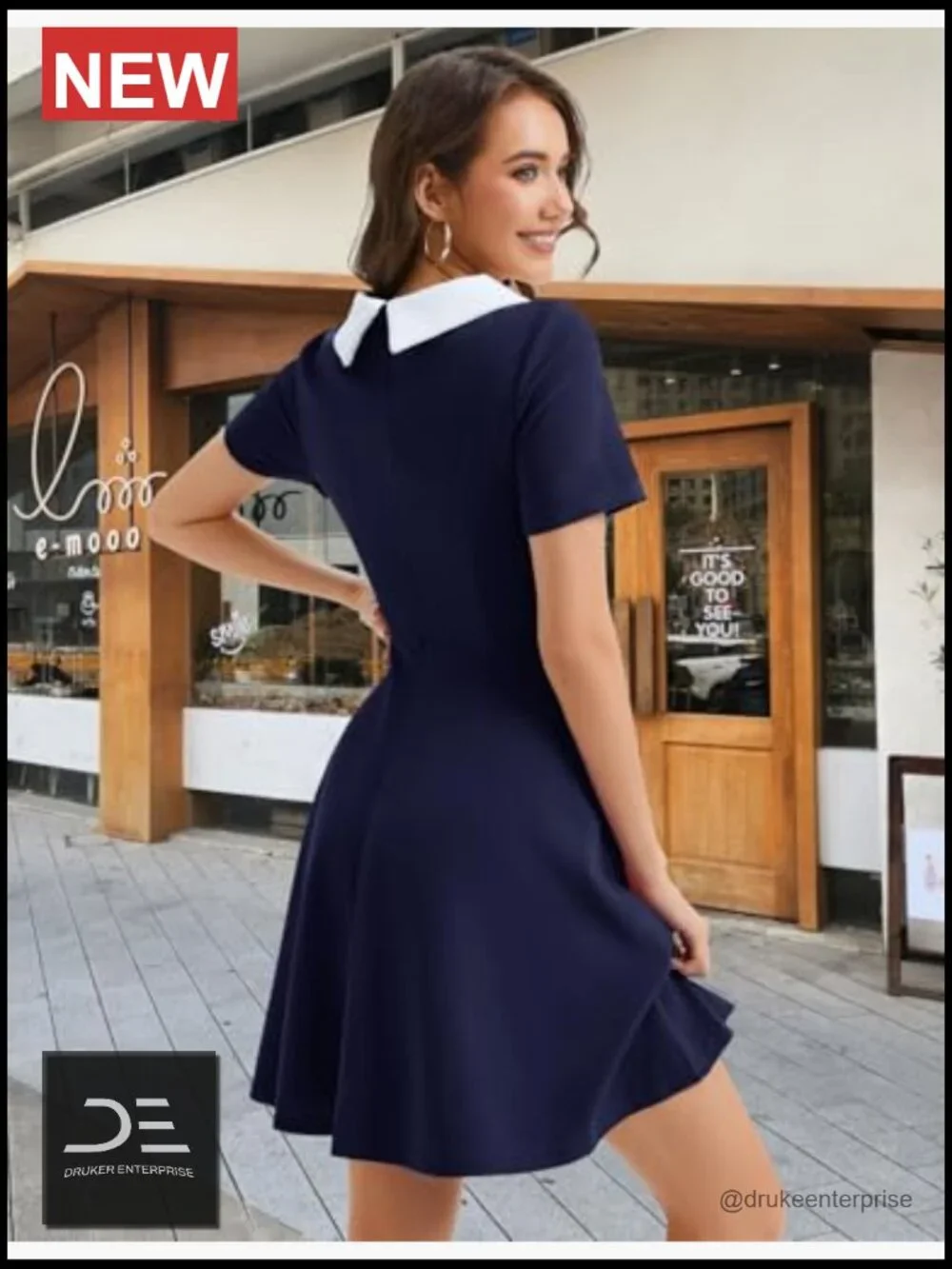 Other | Vintage Peter Pan Collar Short Sleeve Aline Cocktail Dress ...